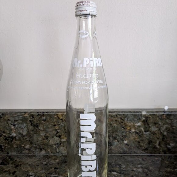 Vintage | Accents | Rare Euc Vintage 97s Mr Pibb Soda Bottle With Cap ...